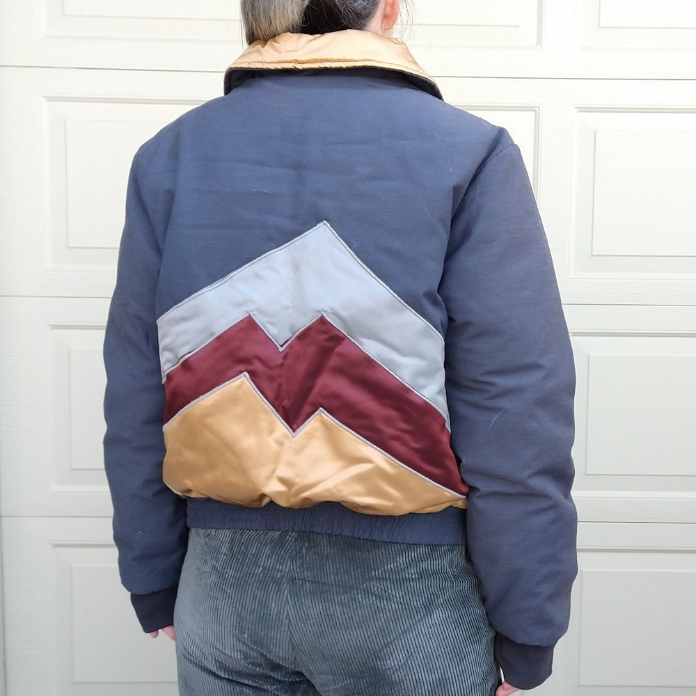 1980's Vintage Ski Jacket Down Puffer Coat 80's M - Gem